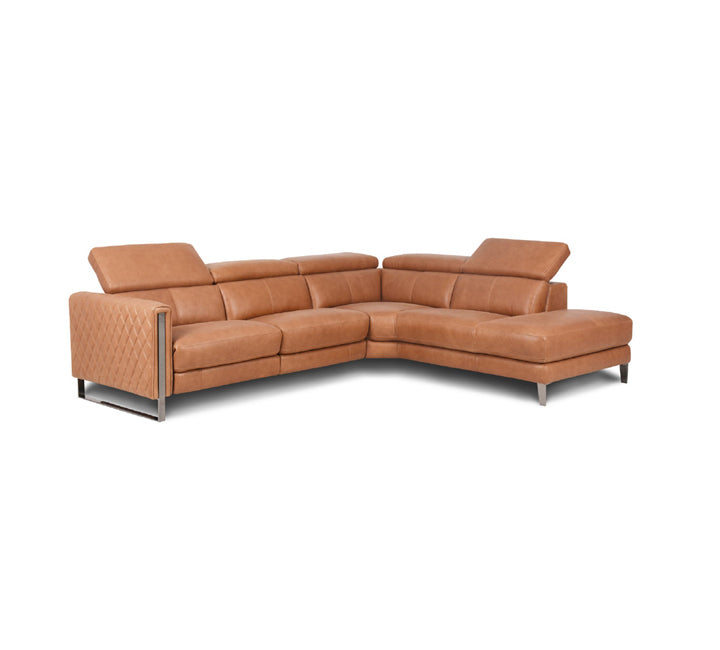 Selva Italian Genuine Leather Motion Longer Sofa Set Tan - 12052 ...